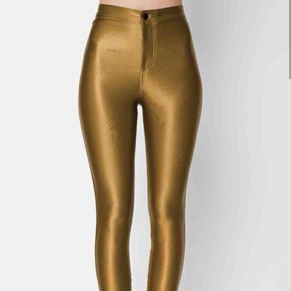 American Apparel | Pants & Jumpsuits | American Apparel Gold Disco Pant ...